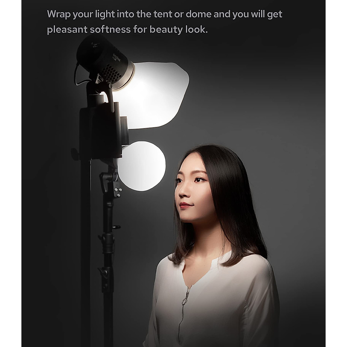 Godox ML30 37.6W 5600K LED Video Light, CRI 96+ TLCI 97+, 8590Lux@1m with Reflector, 4FX Effects,Slient Mode,with 2X NP970 Lithium Battery, APP Wireless Control,Multiple Control Methods (ML30)