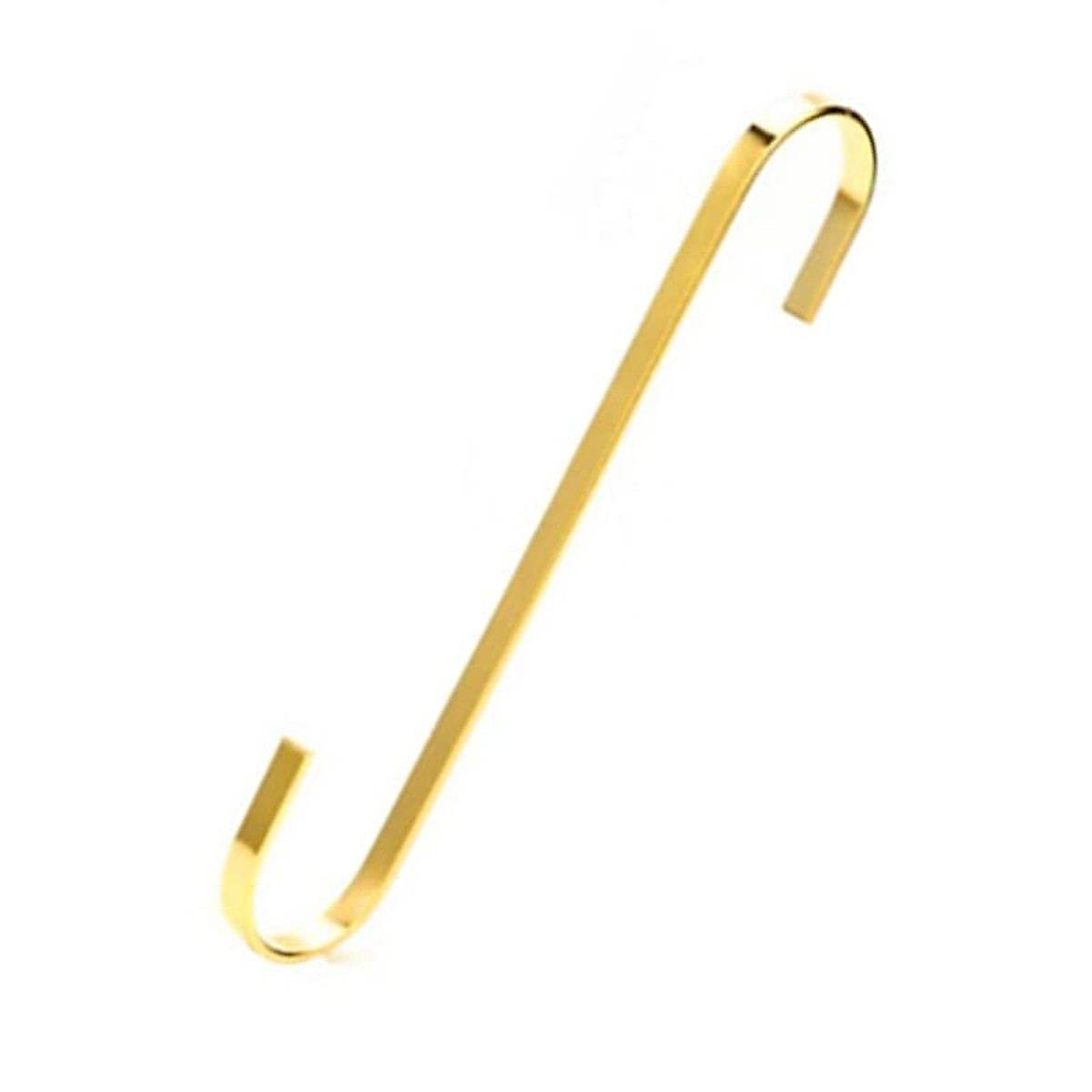 LuoQiuFa 8 inch Extra Large S Shaped Hooks, Heavy Duty Long S Hooks for Hanging Plant Extension Hooks for Kitchenware,Utensils,Pergola,Closet,Flower Basket,Garden,Indoor Outdoor Uses(Gold 4 Pack)