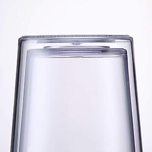 Cupture Classic Insulated Double Wall Tumbler Cup with Lid, Reusable Straw & Hello Name Tags - 24 oz, 2 Pack (green/pink)