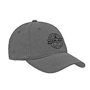 Koloa Surf Thruster Logo Classic Cotton Dad Hat-Grey/Black