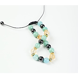 BFGFGO Citrine Crystal Goals Manifestation Bracelet for Money and Good Luck Wealth Bracelet. Authentic Gemstones Citrine Crystal Turquoise