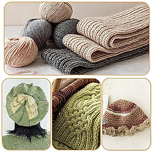 1 PCS 50g 100% Merino Wool Yarn, 6-Ply Warm and Soft Yarn for Hand Knitting and Crocheting, 140 Yards Yarn for Hand DIY Clothes, Scarves, Hats(Pink)