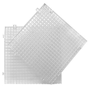 Creator's Waffle Grid 2-Pack - Seen On HGTV/DIY Cool Tools Network - 100% USA Solid Bottom Modular - Glass Cutting, Small Parts, Liquid Containment, Grow Room, Medical - Home, Office, Clinic, Shop