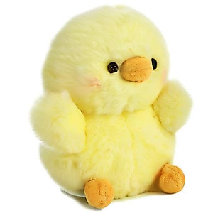 Aurora World Pig, Cow and Chicken Stuffed Animal Plush Toy | Farm Animals Theme | Bundle of 3 Rolly Pet Items, 5 inches Each