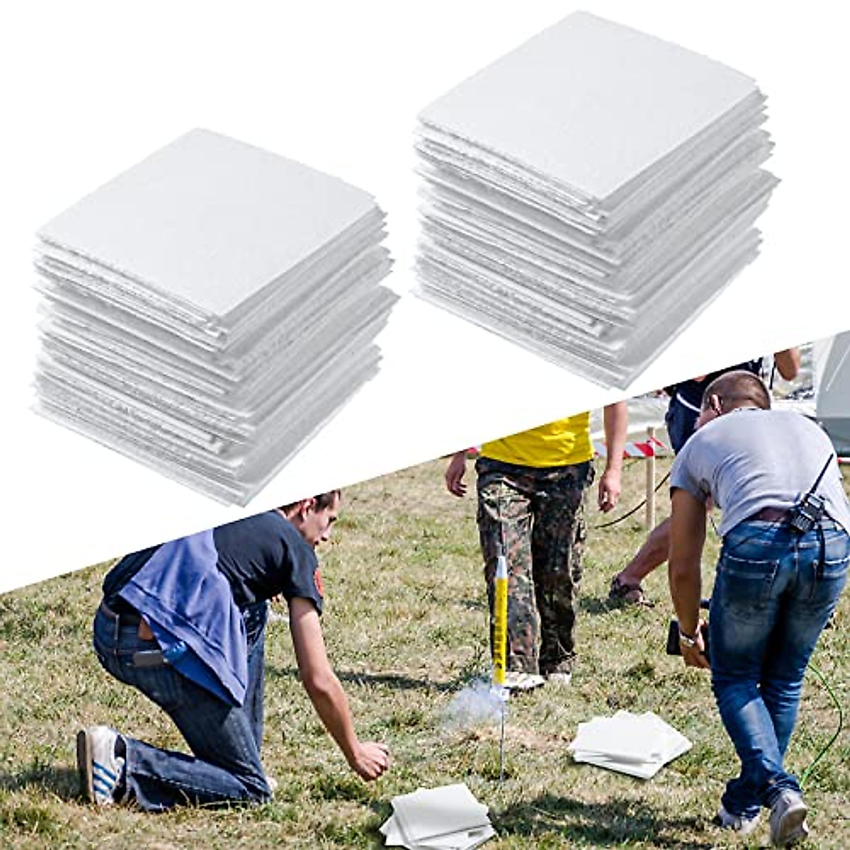 120 Pieces Fire Resistant Recovery Wadding for Model Rockets