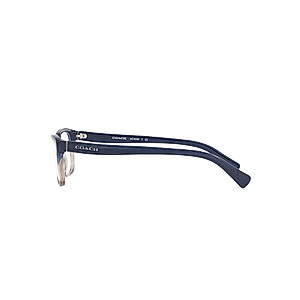 Coach HC6089 Prescription Eyewear Frames, Blue Beige Glitter Gradient/Demo Lens, 51 mm
