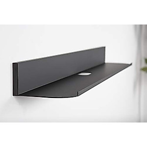 EZ-Hang by HANGMAN No Stud Premium Sound bar Shelf, 38", Black Powder Coat