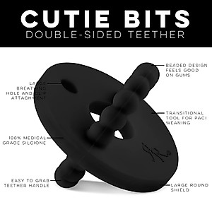 Ryan and Rose Cutie Bit Teether (Black)