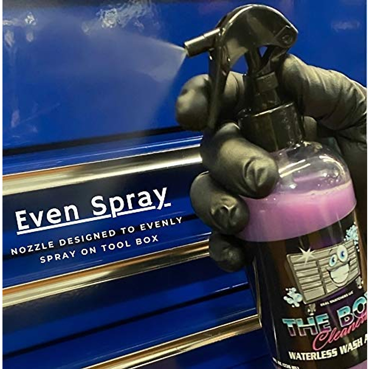 THE BOX CLEANERS Complete Tool Box and Tool Cleaning Kit | Waterless Wash & Wax | Microfiber Towels | Garage Essentials | All Purpose Tool Cleaner | Maintenance Bundle | Great Gift Idea