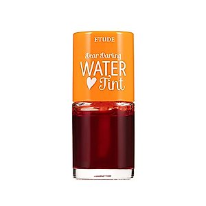 ETUDE Dear Darling Water Tint - Orange Ade | Vivid Color Lip Stain with Moisturizing Weightless & Non-sticky Finish Lip Stain | Smudge-proof Lip Tint | Korean Makeup, Perfect for Gift