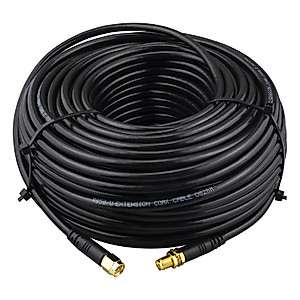 Boobrie 98.4ft WiFi Antenna Cable SMA Male to SMA Female RG58/U Coaxial Cable 50 ohms SMA Extension Cable Low Loss 4G Antenna WiFi Router Extension Cable 3G 4G LTE WiFi Antenna Wireless LAN