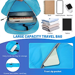 BELEFU 2Pcs Small Packable Backpack Foldable, Lightweight Hiking Camping Travel Backpack for Men Women, Ultralight Portable Day Pack (Color 1)