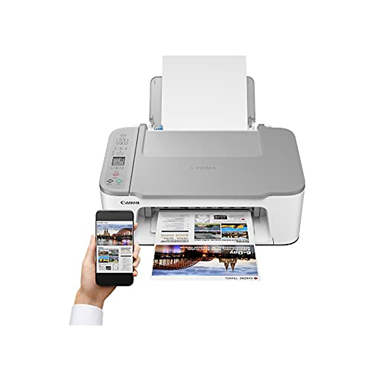 Canon PIXMA TS3520 Compact Wireless All-in-One Printer, White