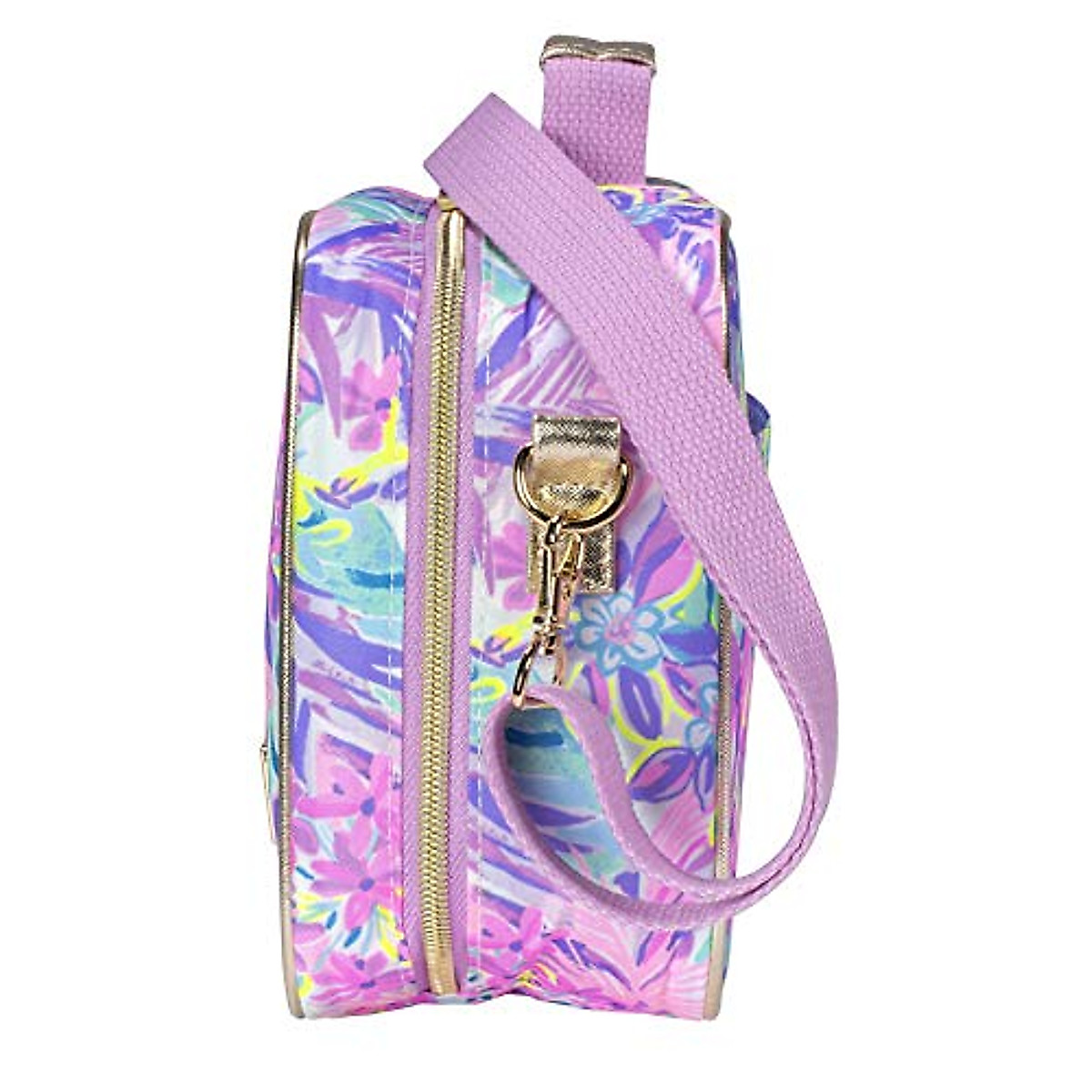 Lilly Pulitzer Insulated Lunch Box for Women, Cute Lunch Cooler Bag with Adjustable/Removable Shoulder Strap, It Was All A Dream