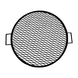 SIMOND STORE 24" Round Cooking Grate X Marks Heavy-Duty Steel Round Fire Pit Grill