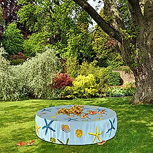 Ladadee Foldable Round Dog Swimming Pool Cover, for 48" Collapsible Outdoor Tub,PVC Coating Waterproof and UV Protection, Leakproof Washable Kiddie Pet Small Paddling Bath Accessories