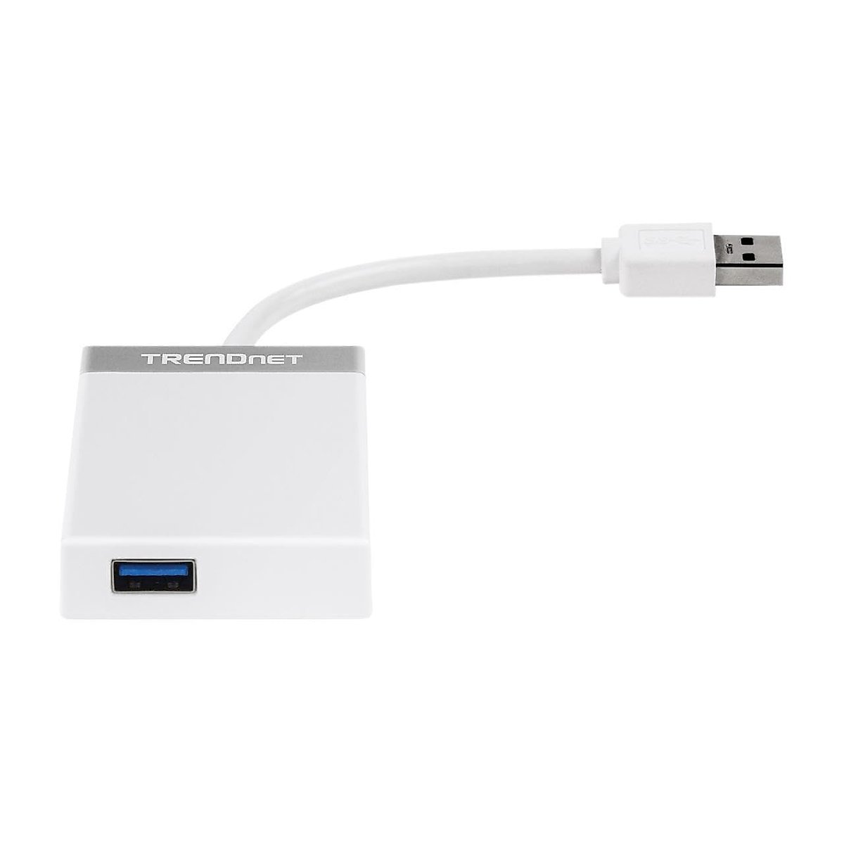 TRENDnet 4-Port USB 3.0 Hub, TU3-H4E, Plug & Play, Compact Size USB 3.0 Hub Compatible with Linux, Windows, Mac, Nintendo Switch, Backwards Compatible with USB 2.0, White