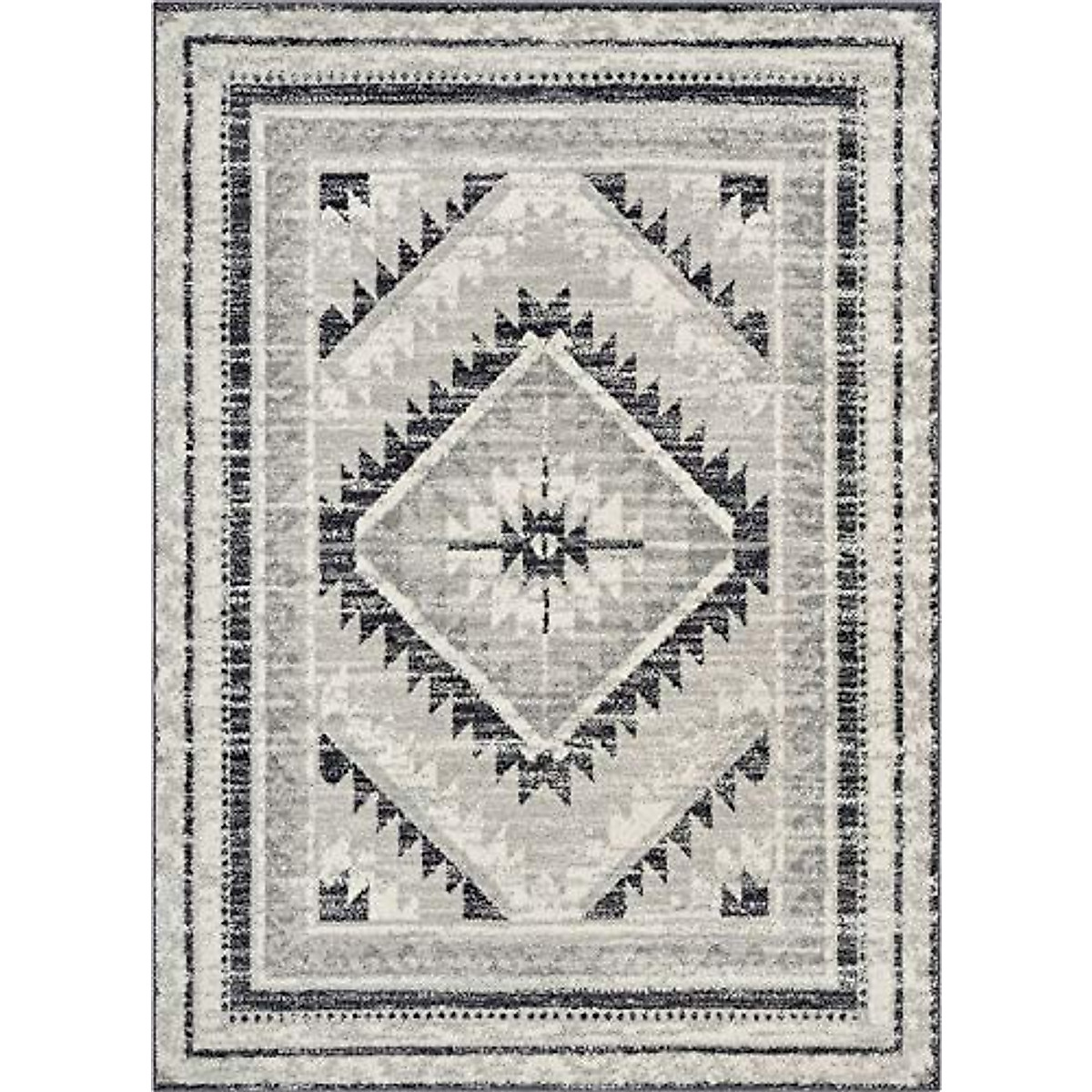 Well Woven Malfi Pisa Aztec Tribal Southwestern Grey