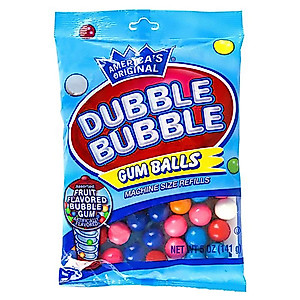 Fruit Flavored Gum Balls, Machine Size Refills, Kosher Certified Parve, 5oz Bag (2-Pack)