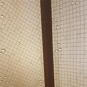 MCETO TX400PRO PyramidTeepee Hot Tent with Stove Jack,Snow Skirt for Winter Camping Hunting Backpacking (Brown)