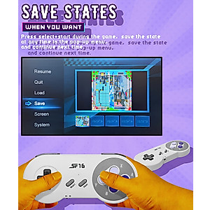 Upgrade Retro Mini Game Console, Preloaded 1700+ 8 & 16 Bit Classic Video Games(No Repeat), HDMI TV Output, 4GB TF Card Rom Copy, 2 Cable Less Controllers, Gift of Childhood Memories