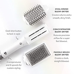 Drybar Reserve Interchangeable Blow Dryer | 3 Tools in 1, Endless Styles