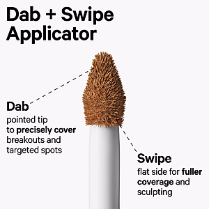 Milk Makeup Future Fluid All Over Cream Concealer, 5W (Fair with Warm Undertones) - 0.28 fl oz - Medium-to-Full Coverage - Up to 12-Hour Wear - Crease-Proof Finish - Vegan, Cruelty Free