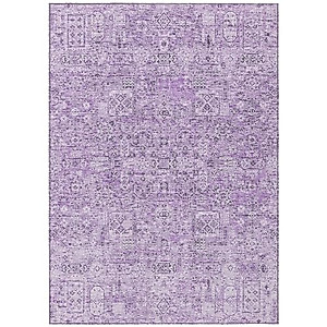 Addison Rugs Chantille ACN611 Lilac 8' x 10' Indoor Outdoor Area Rug, Easy Clean, Machine Washable, Non Shedding, Bedroom, Living Room, Dining Room, Kitchen, Patio Rug
