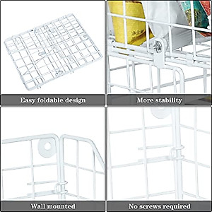3 Tier Stackable Narrow Wire Basket for Pantry Organization and Storage, Metal Snack Organizer, Multifunctional Storage Basket for Snacks Fruits Vegetables Canned Food Soda Drinks, White
