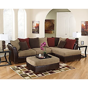 Signature Design by Ashley T592-3 End Table, 30.25" W x 25.50" D x7.00 H, Brown