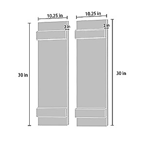 Coral Flower Rustic Farmhouse Window Shutters (Set of 2) | Made of 100% Reclaimed and Recycled Pine Wood | Rustic Interior Window Shutters | Traditional Country Style Home Decor,Gray