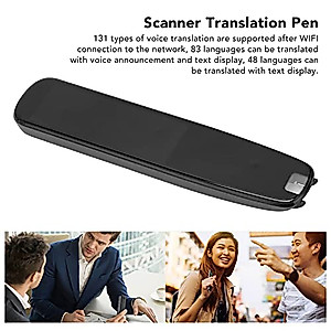 OCR Pen Scanner and Reader, 131 Language Digital Reader Pen Voice Language Translator Device with 2.99in Touch Screen, Wi Fi Real Time Book Reader Scanning Pen for Business Travel