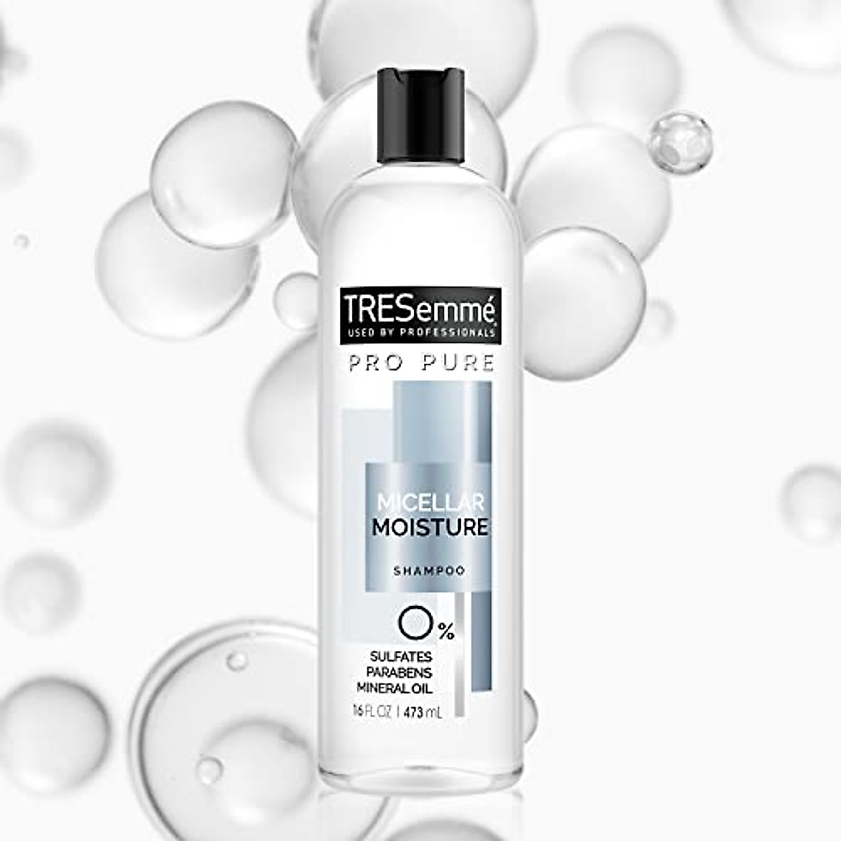 TRESemmé Pro Pure Moisture Shampoo for Daily Moisture, Paraben and Dye Free, 16 oz (4 Count)