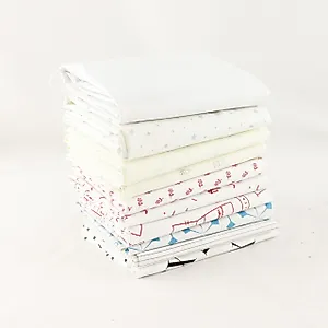 White Low Volume Precuts Fat Quarter Bundle (LV.10FQ) by Mixed Designers for Southern Fabric