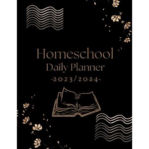 Homeschool daily planner 2023 2024: A minimalist and modern striped daily assignment tracker and record book designed for a single student to use throughout the academic calendar year.