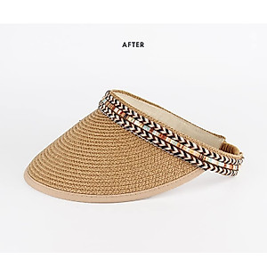 Hat Bands for Women Fedora Hat Men Cowboy Cowgirl Hats Handmade Men Belt Accessories Rope Belt (Braid)