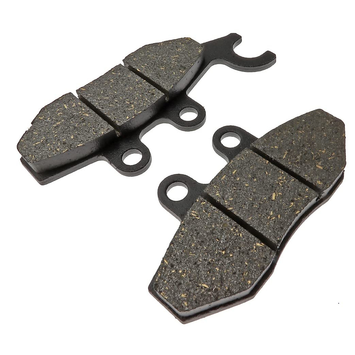 Malossi Sport Organic Brake Pads Heng-Tong For Select Vespa, Piaggio, Aprilia, Gilera Scooters | OEM Compatible: 497116, 647078, Part# 6215013BB(Black, Sold as Pair)