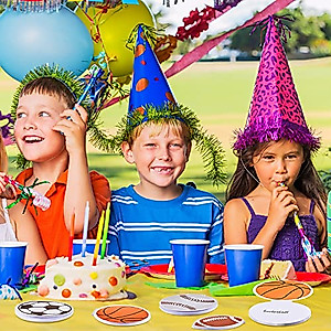 24 Sets Mini Sport Ball Notepads, Football Soccer Baseball Basketball Notepads, Sports Theme Notepad Party Decorations for Kids Boys Party Supplies Favor