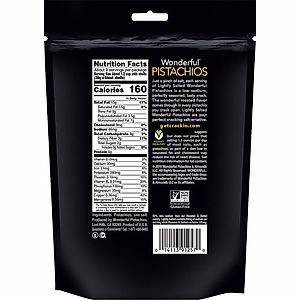 Wonderful Pistachios In Shell, Lightly Salted Nuts, 16 Ounce Resealable Bag - Healthy Snack, Protein Snack, Pantry Staple