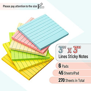 Mr. Pen- Sticky Notes, 3”x3”, Colorful Sticky Notes