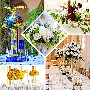 Efavormart Pack of 2-31" Ivory Dahlia Flower Stem, Silk Flower Spray for DIY, Weddings, Bridal Bouquets, Parties, Anniversary, Home, Centerpieces, Garden, Flowers Décor