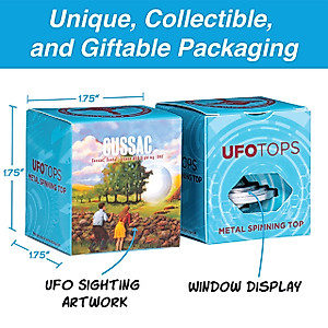 UFO Tops | Metal Spinning Tops | Andromeda Series Collector 3-Pack Set (Cosmic Silver)