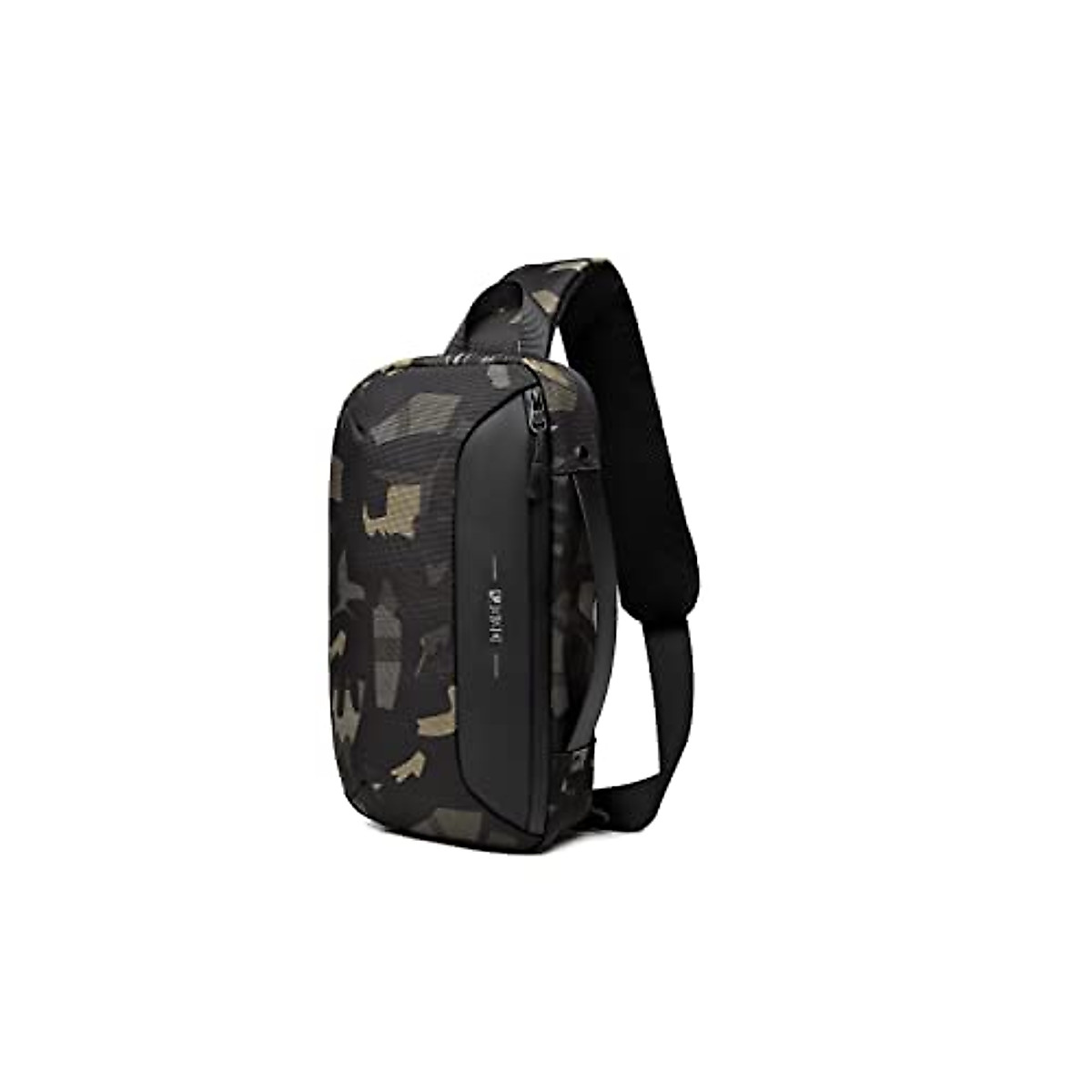 Yakelo Sling Bag Large-Capacity Shoulder Backpack Crossbody Bag Casual Chest Bag For Men With USB Charging Port，Waterproof And Anti-Theft Suitable For Hiking And Cycling Day Bag