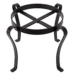 Achla Designs Patio Flower Pot Plant Stand, 12-in H Black