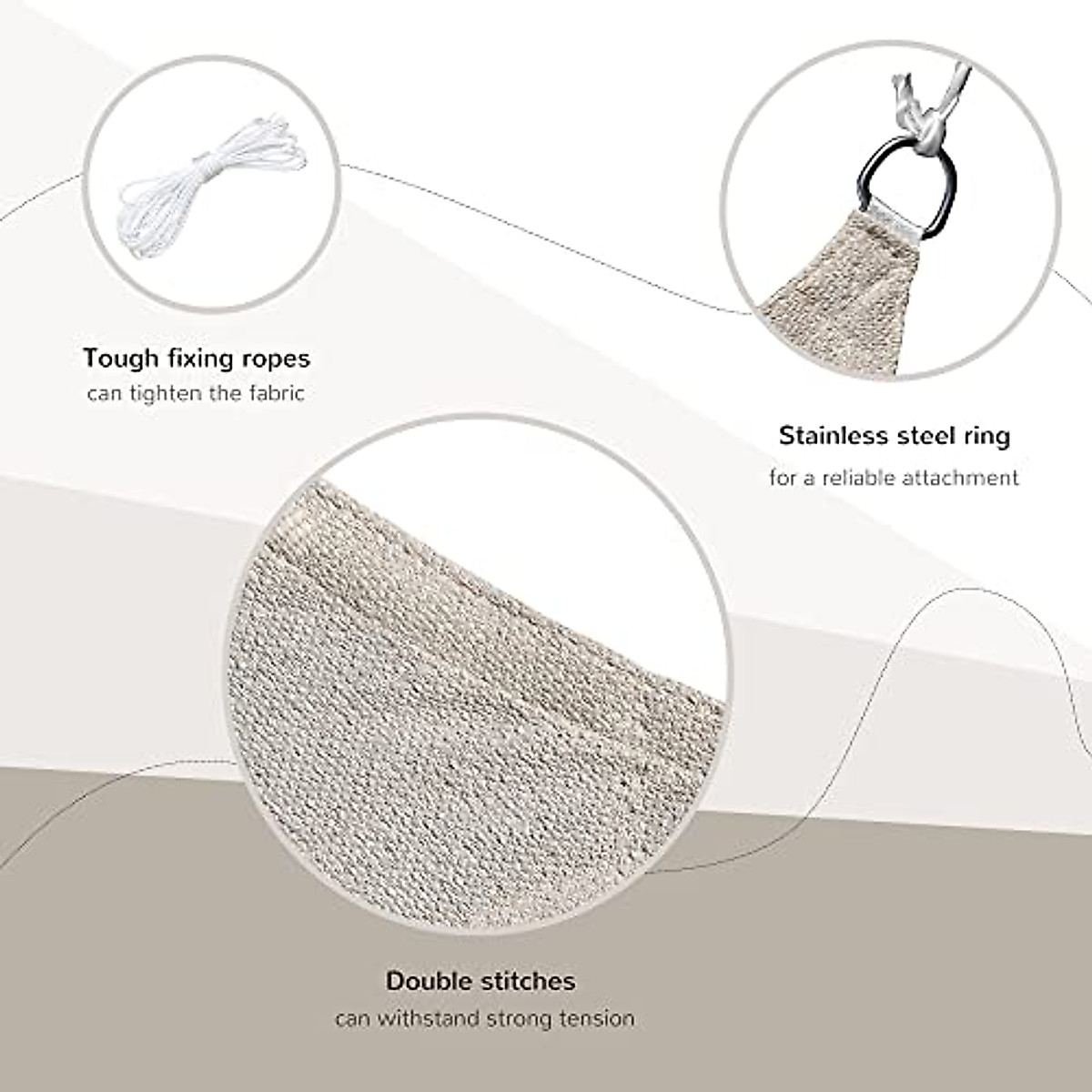 Outsunny 16' x 20' Sun Shade Sail Canopy, Rectangle UV Block Awning for Patio Garden Backyard Outdoor, Brown