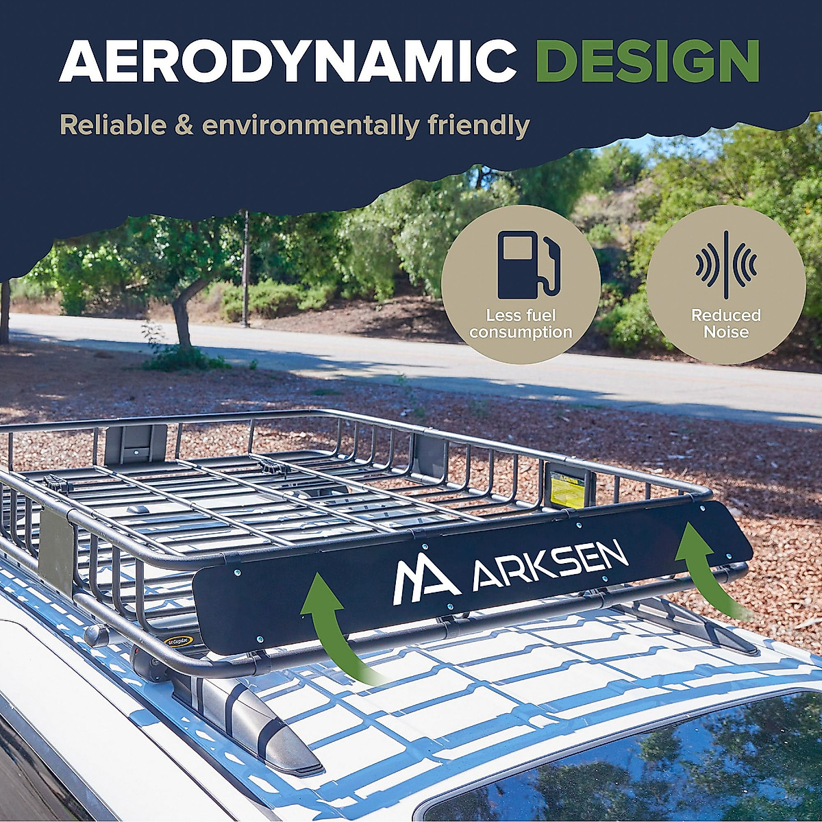 ARKSEN 84 x 50 Inch Universal Extra Wide 150LB Heavy Duty Roof Rack Cargo with Extension Car Top Luggage Holder Carrier Basket for SUV, Truck, & Car Steel Construction