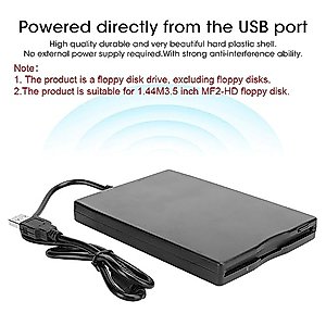 Tangxi 3.5 Floppy Disk Reader, Portable 3.5 USB External Floppy Drive External Removable 3.5-Inch PC Floppy Drive Card Reader for Windows