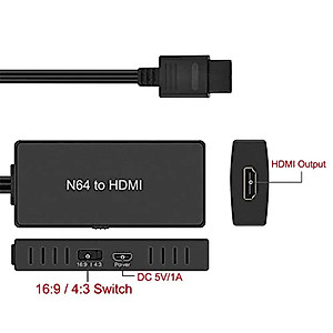 Senzhilin N64 To HDMI-compatible Adapter Portable Adapter Provide Signal Processing Flexible Gaming Experience