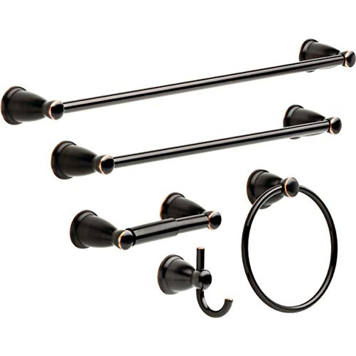 Franklin Brass Kinla -towel Bar, Oil Rubbed Bronze -bathroom -towel Holder, -bathroom Accessories, KIN24-OB1, 24 inch -towel Bar