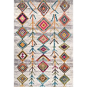 nuLOOM Bohemian Tori Shag Area Rug, 5x8, Grey